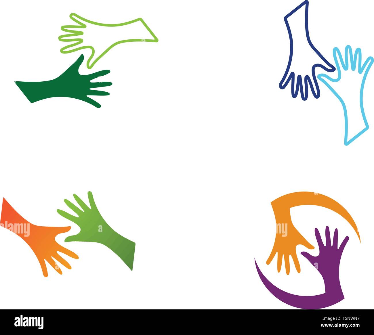 Hand shake symbol logo and symbol Stock Vector Image & Art - Alamy