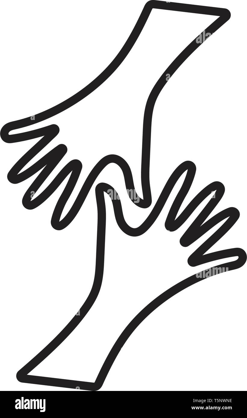 Hand shake symbol logo and symbol Stock Vector Image & Art - Alamy
