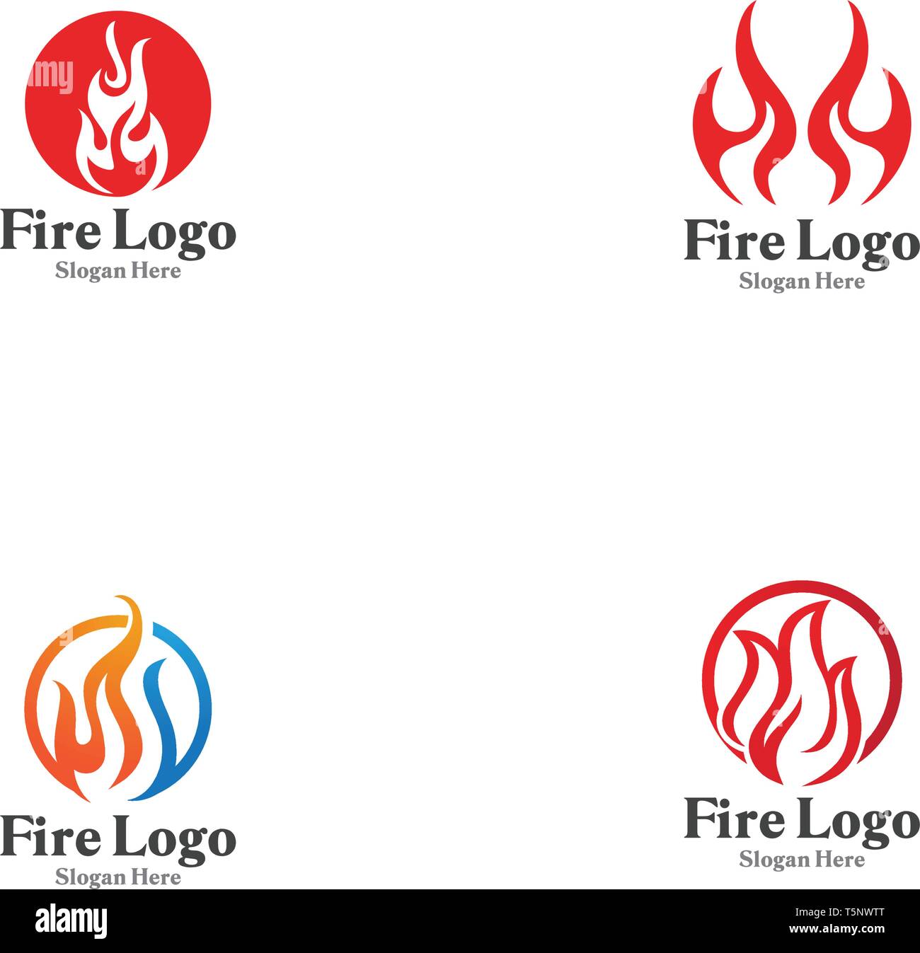 Fire logo symbol gas and oil Stock Vector Image & Art - Alamy