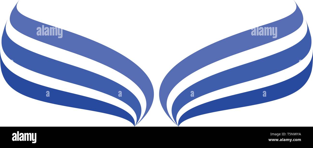 Wings bird sign abstract template icons app Stock Vector Image & Art ...