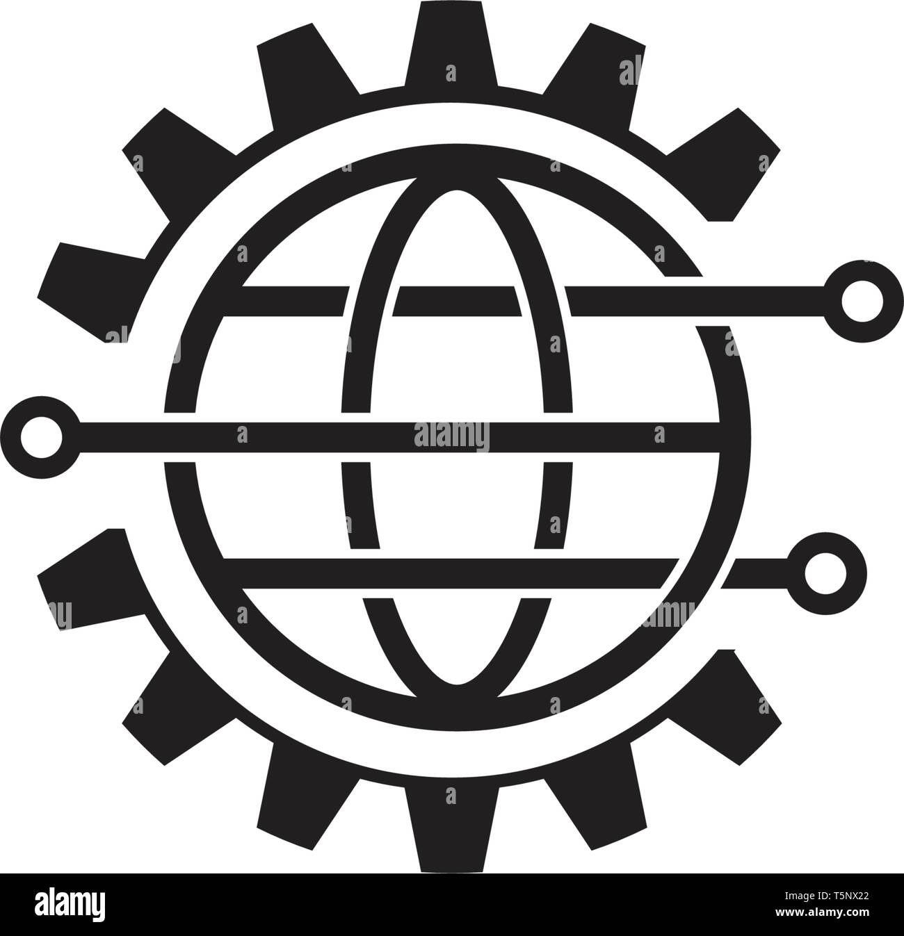 Technology logo icon - Vector Stock Vector Image & Art - Alamy