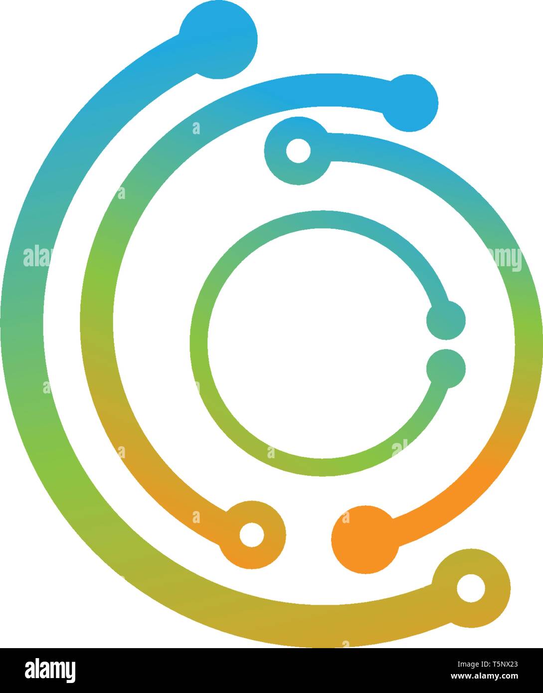 Technology logo icon - Vector Stock Vector Image & Art - Alamy