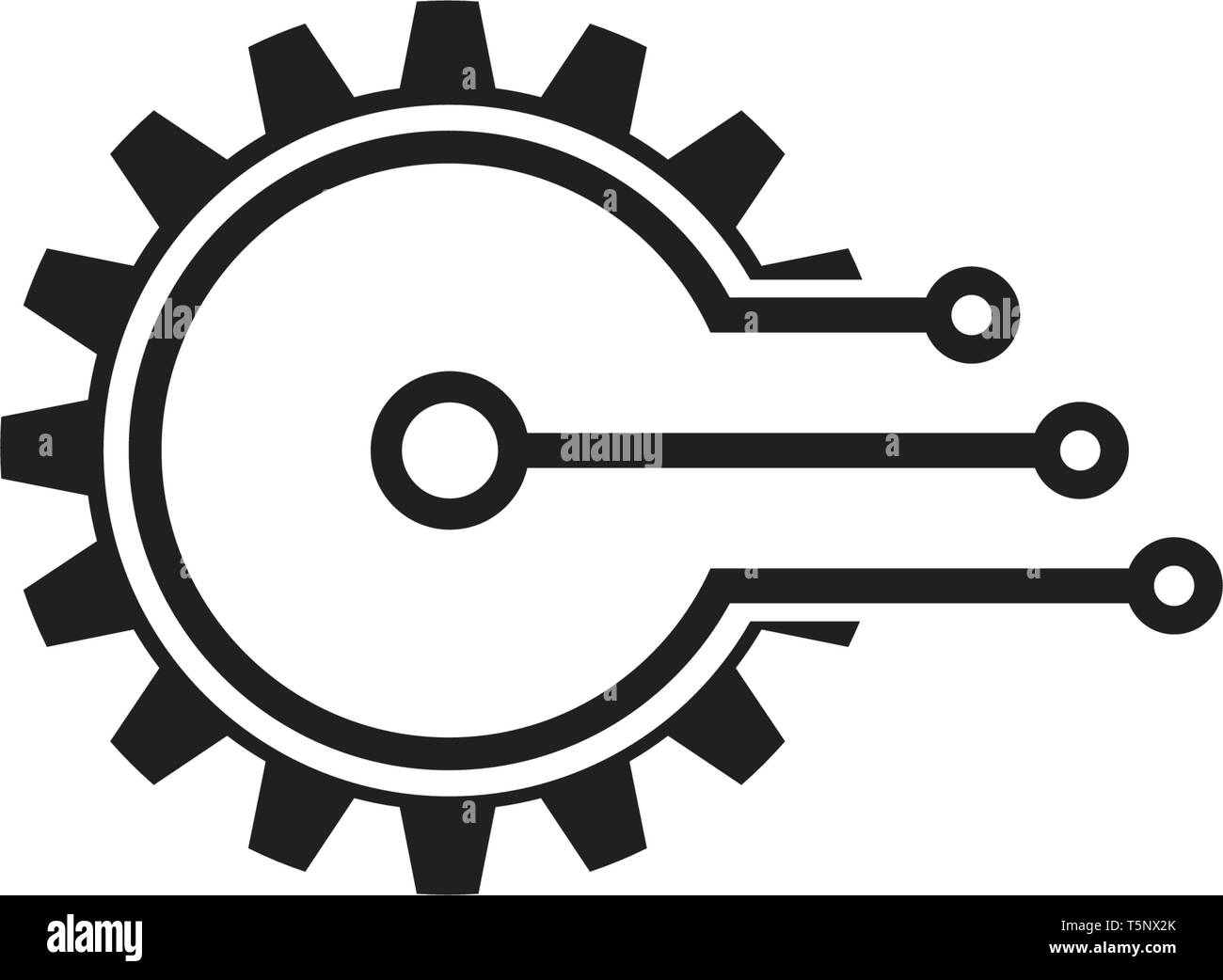Technology logo icon - Vector Stock Vector Image & Art - Alamy