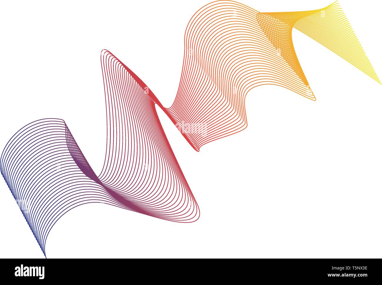 Wave line illustration vector Stock Vector Image & Art - Alamy