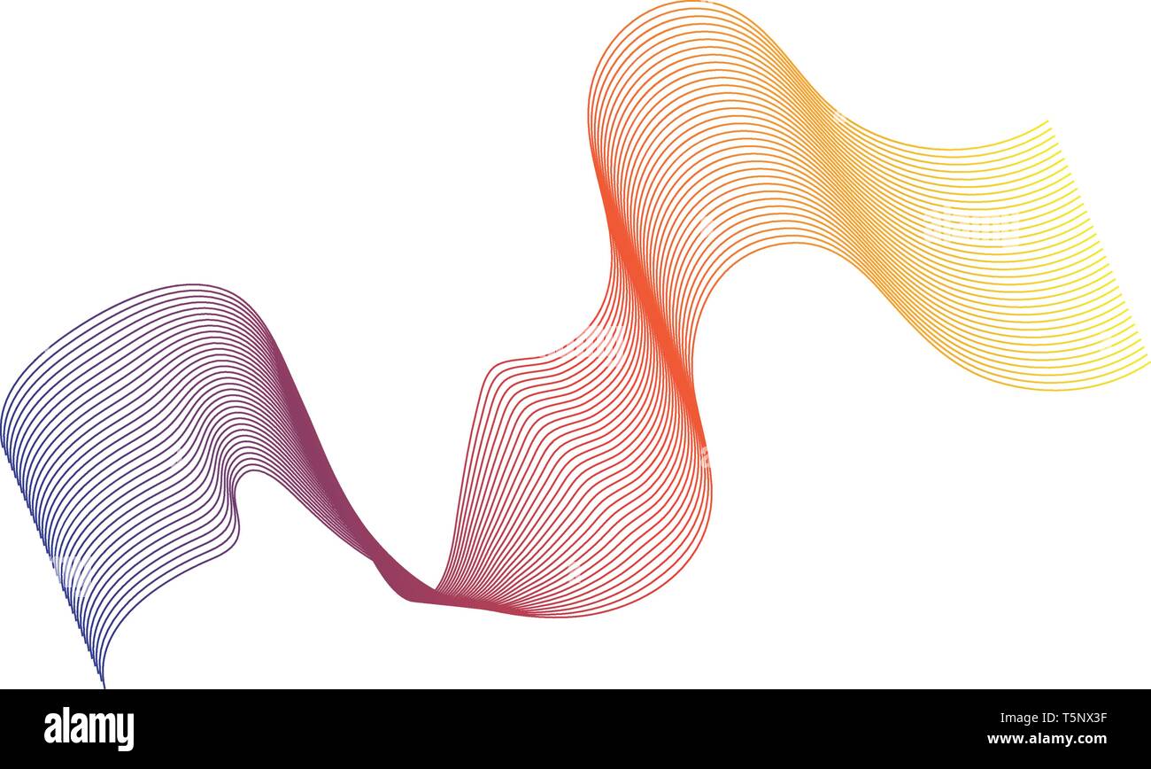Wave line illustration vector Stock Vector Image & Art - Alamy