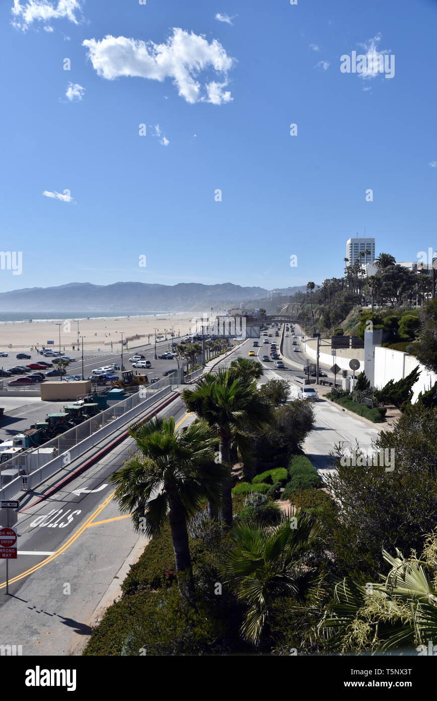 The iconic Pacific Coast Highway leading toward Malibu California Stock ...
