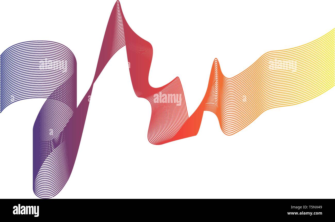 Wave line illustration vector Stock Vector Image & Art - Alamy