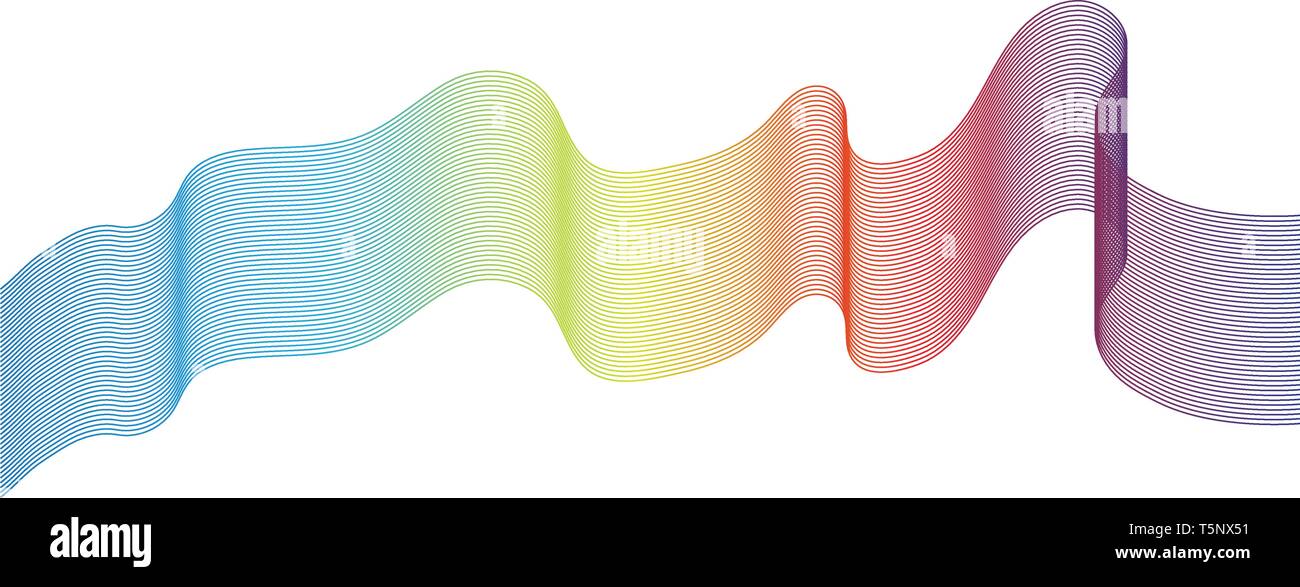 Wave line illustration vector Stock Vector Image & Art - Alamy