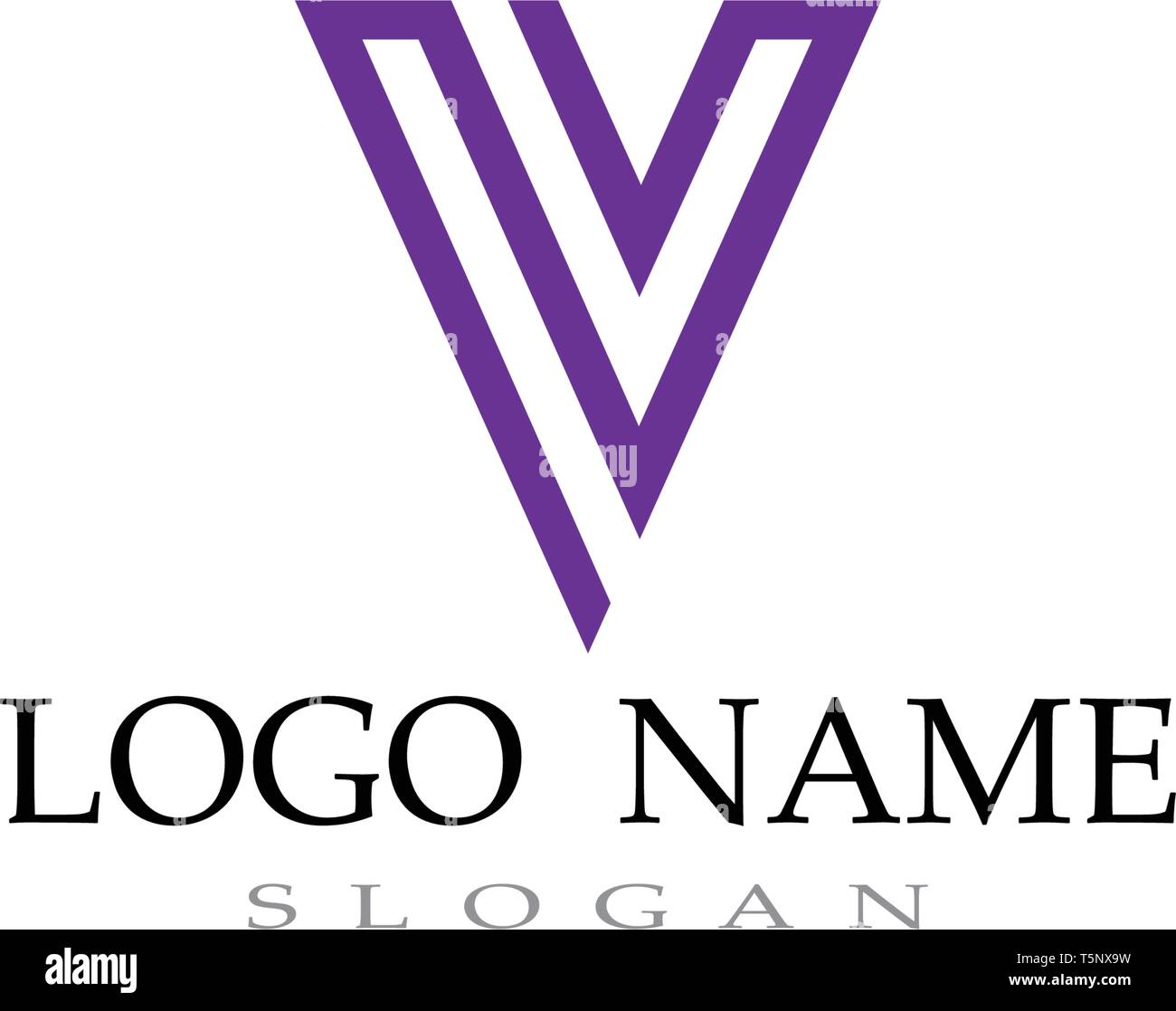 V logo and symbols template icons vector Stock Vector Image & Art - Alamy
