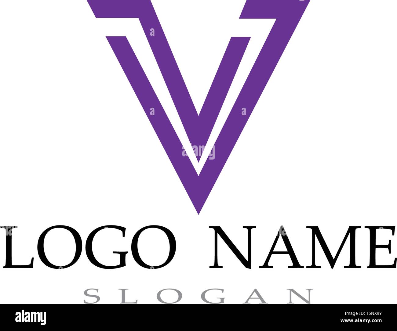V logo and symbols template icons vector Stock Vector Image & Art - Alamy
