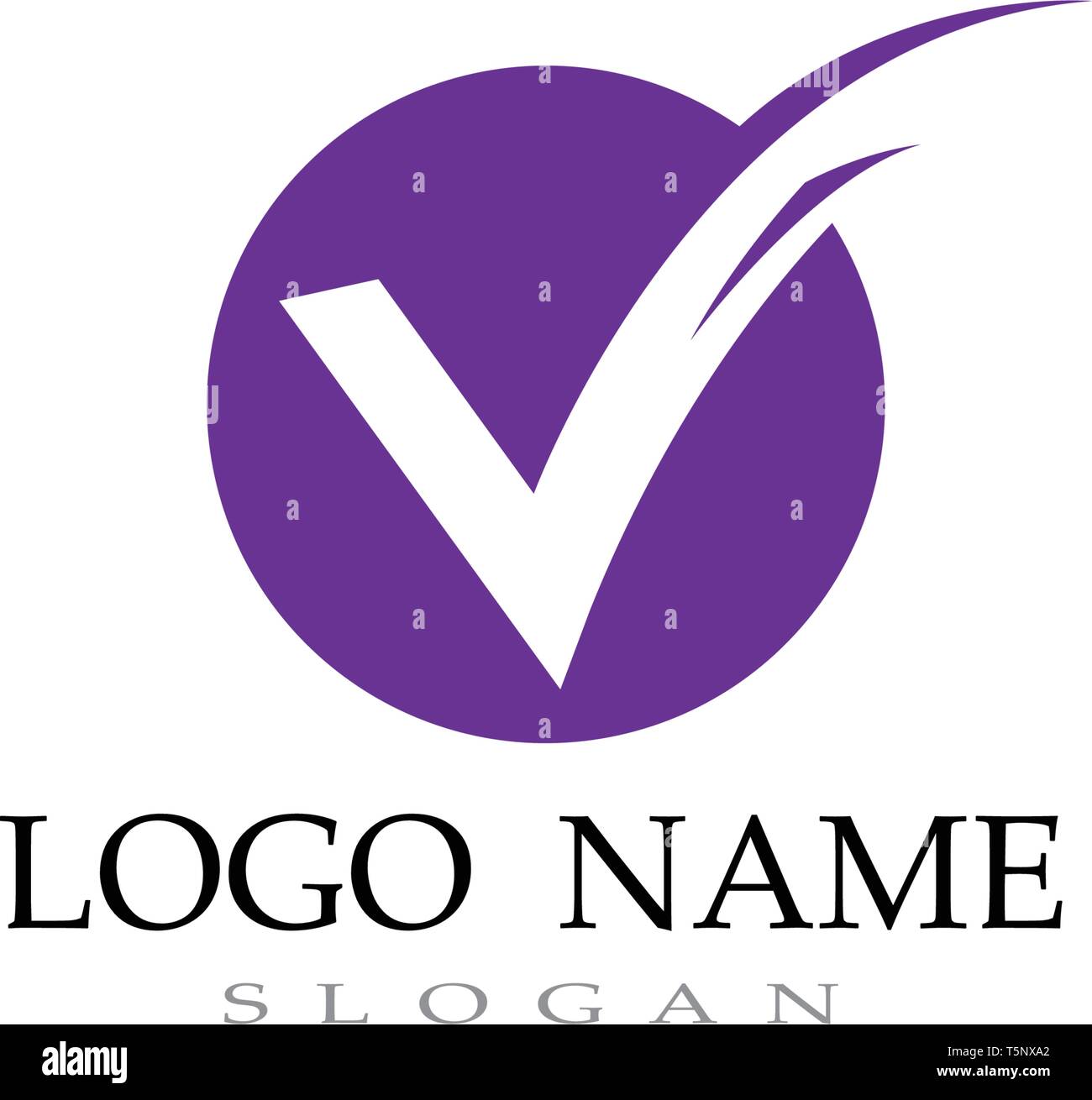 V logo and symbols template icons vector Stock Vector Image & Art - Alamy