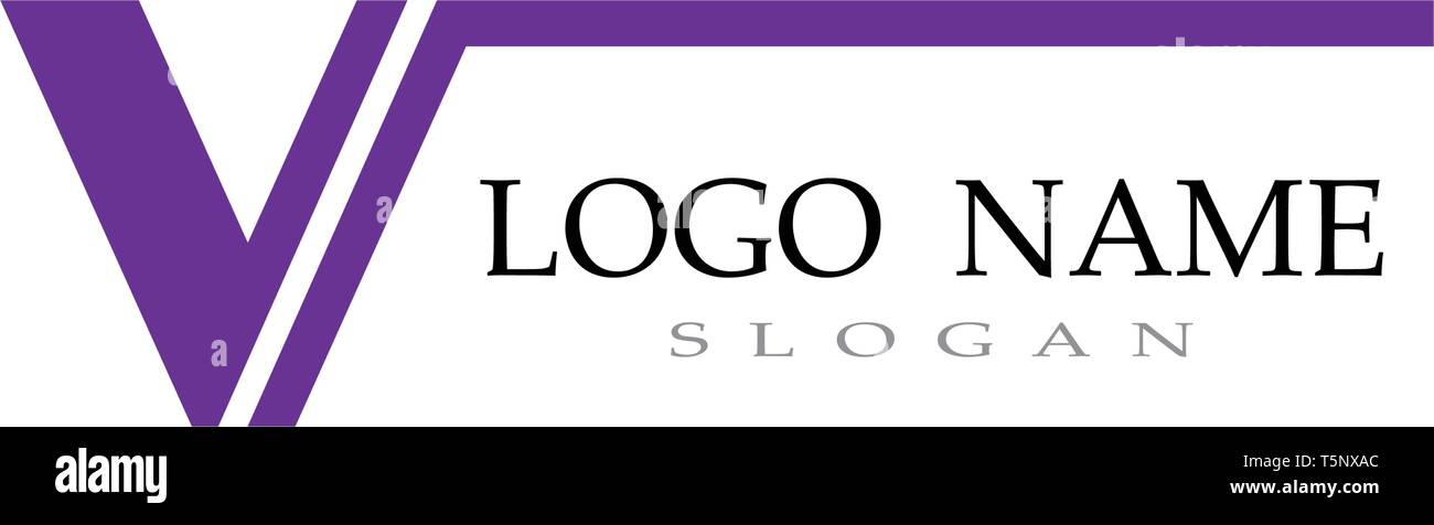 V logo and symbols template icons vector Stock Vector Image & Art - Alamy