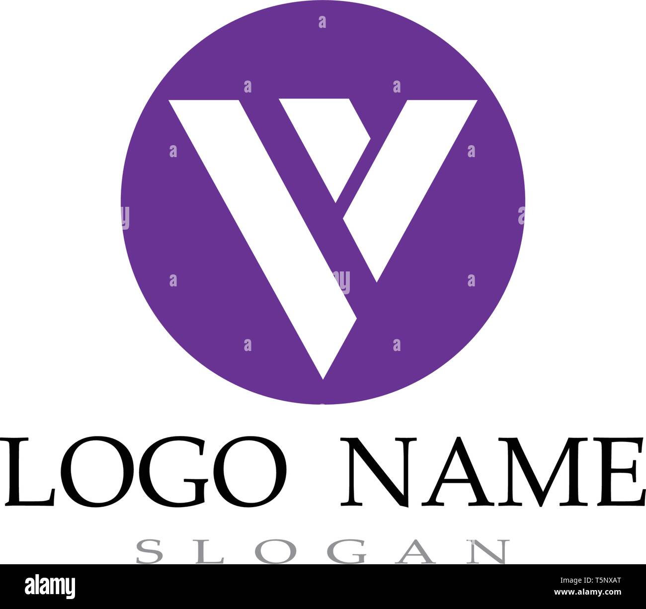 V logo and symbols template icons vector Stock Vector Image & Art - Alamy