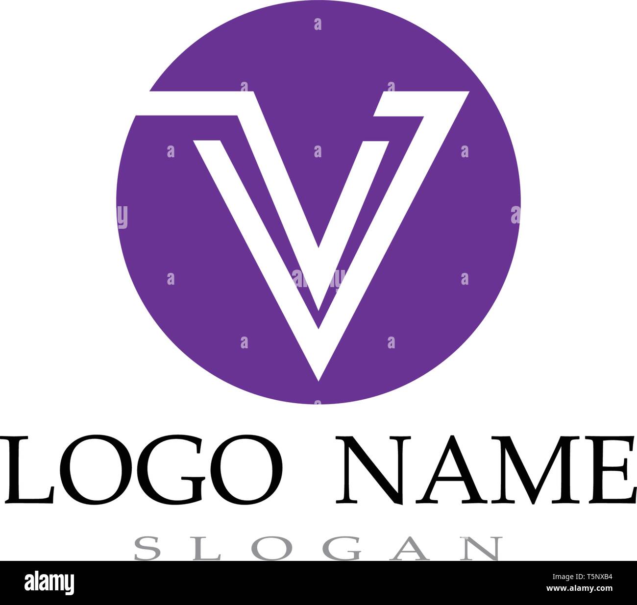 V logo and symbols template icons vector Stock Vector Image & Art - Alamy