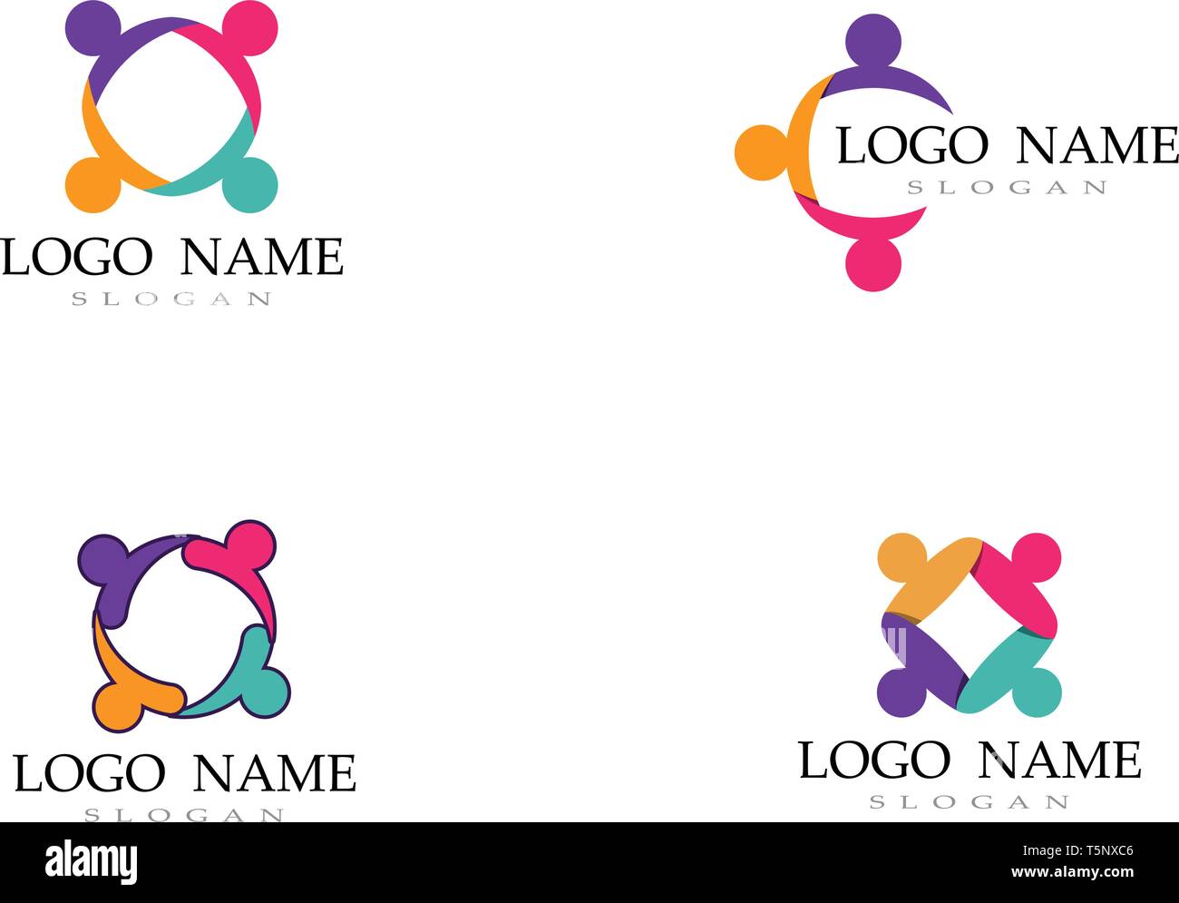 Community people logo vector Stock Vector Image & Art - Alamy