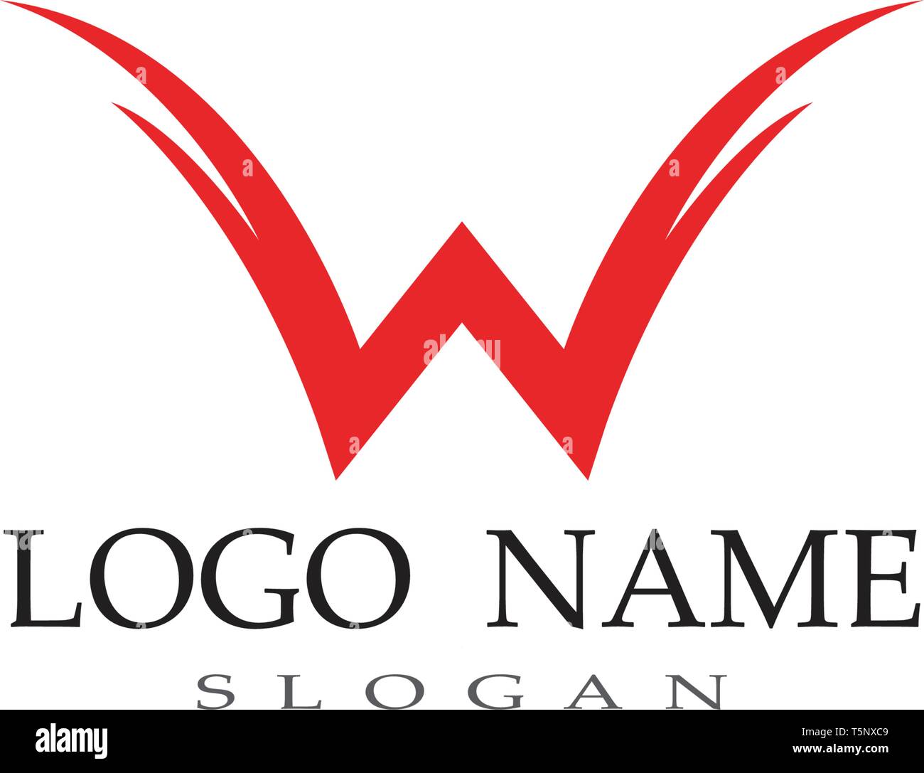 W letters business logo and symbols template Stock Vector Image & Art ...