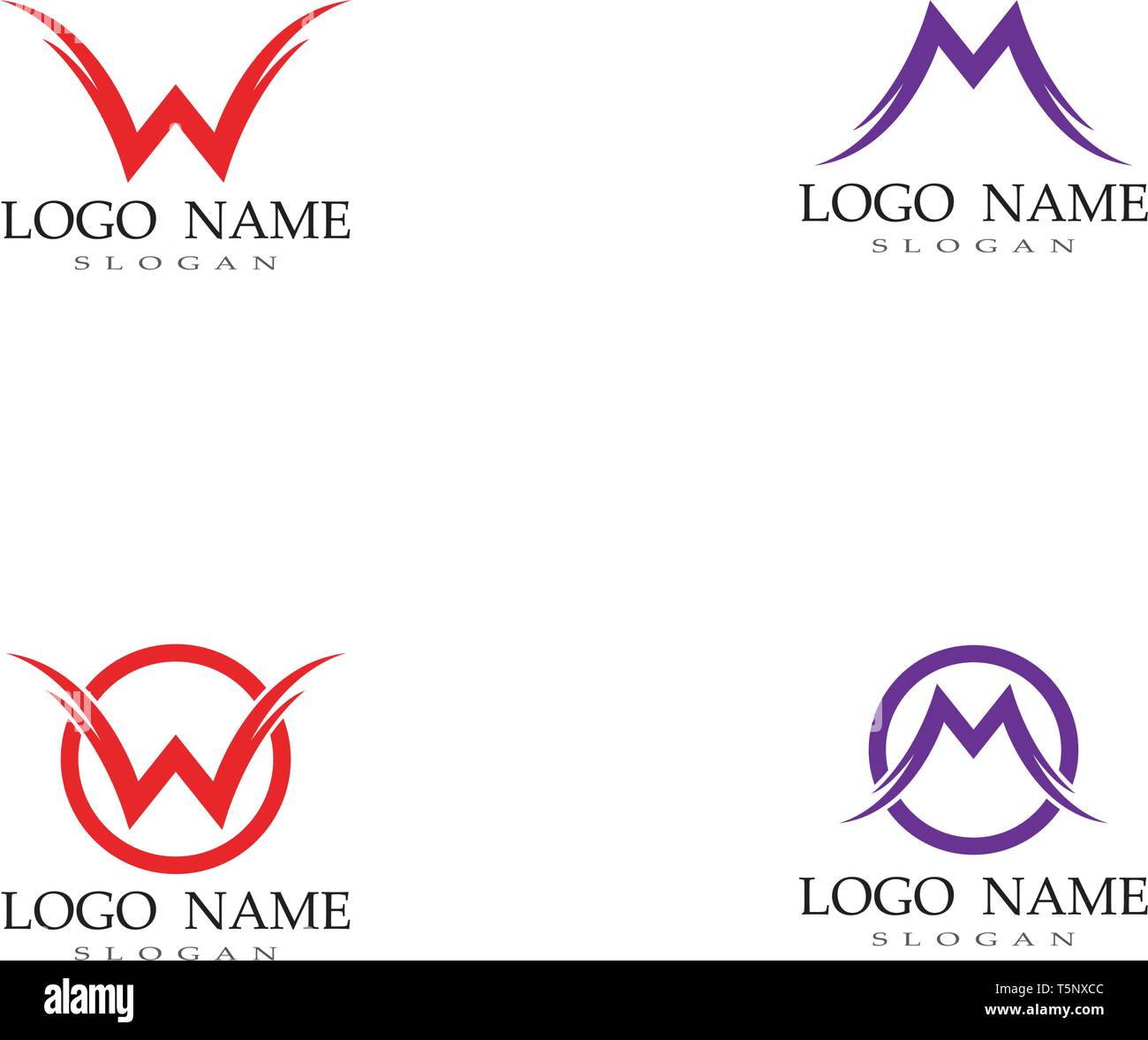 W M Letter Logo Business Template Vector icon Stock Vector Image & Art ...