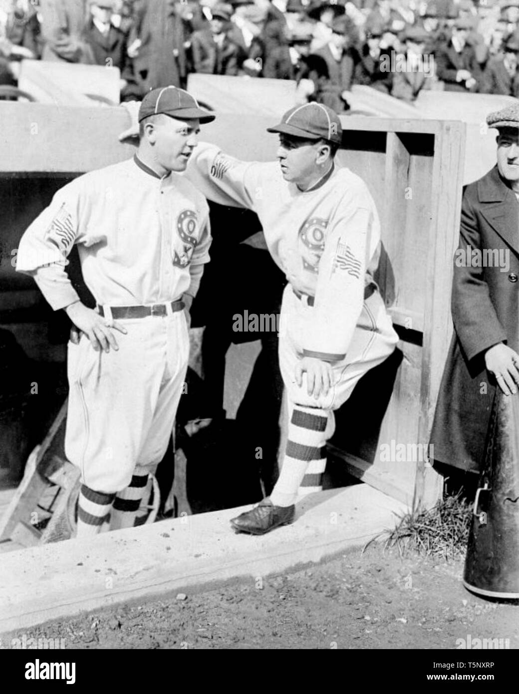 Baseball players in dugout Black and White Stock Photos & Images - Alamy