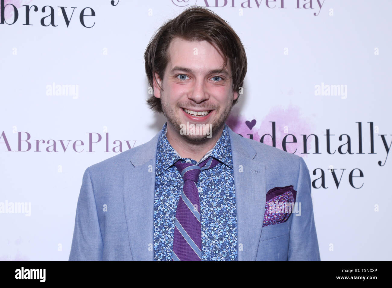 Opening night for the new play Accidentally Brave at the DR2 Theatre ...