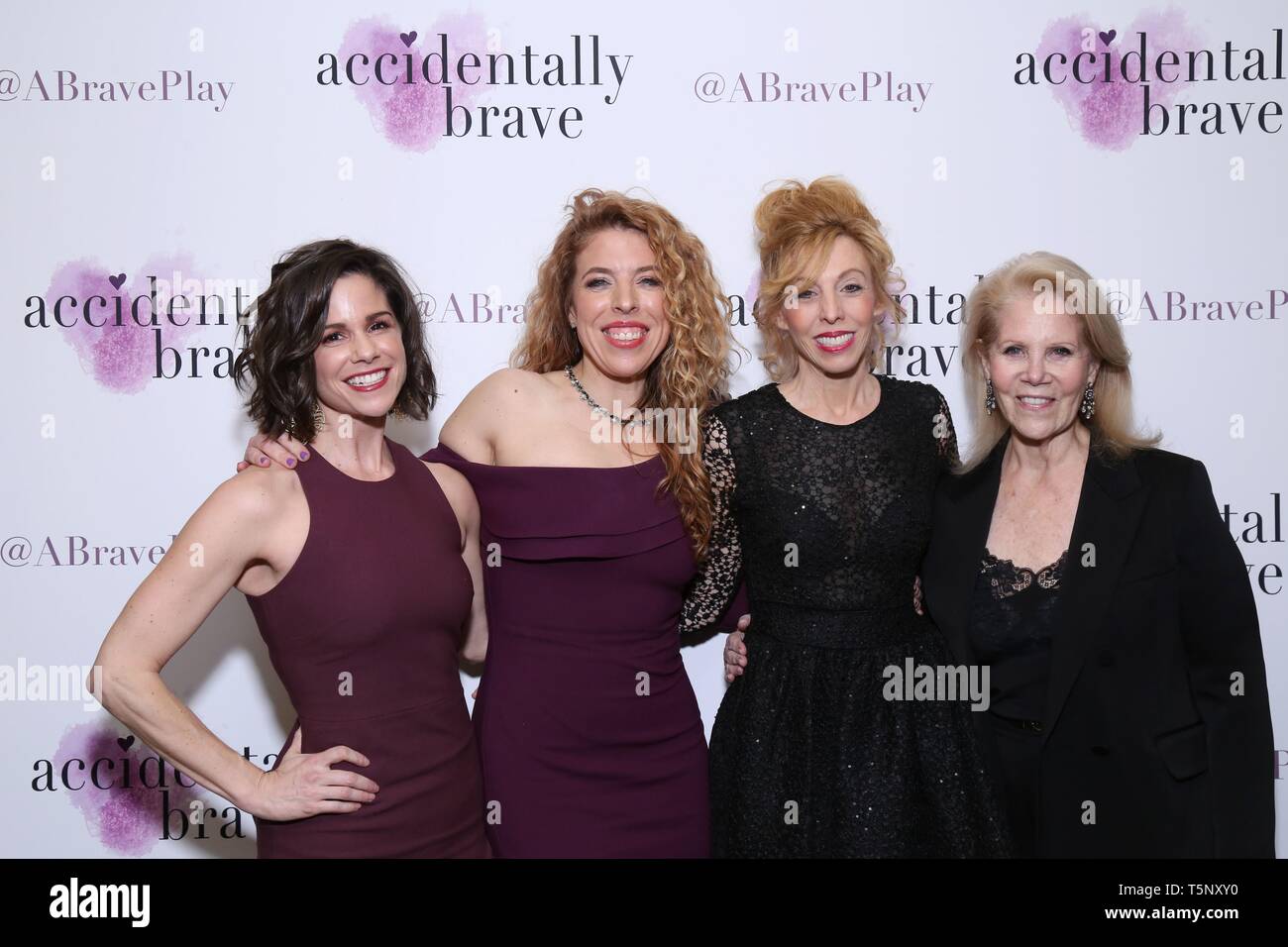 Opening night for the new play Accidentally Brave at the DR2 Theatre ...