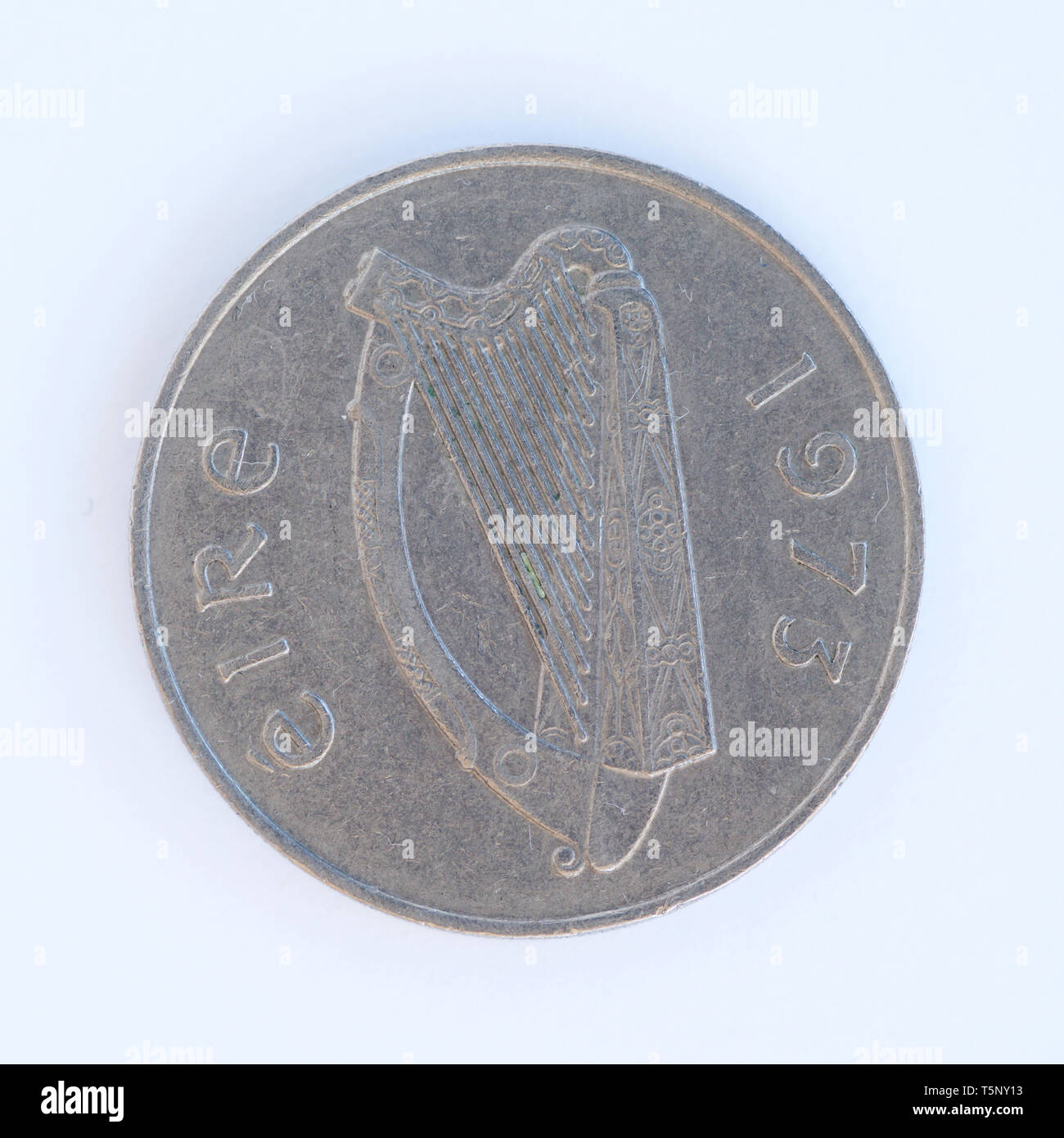 10p Irish coin -1973 Stock Photo - Alamy