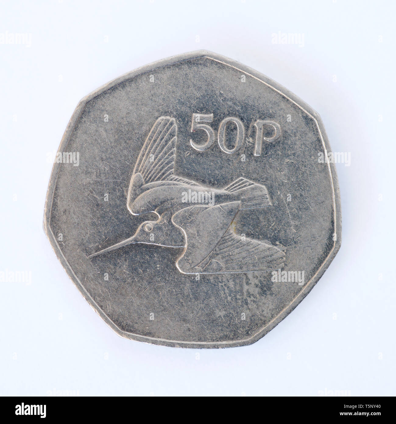 Irish 50p coin - 1988 Stock Photo - Alamy
