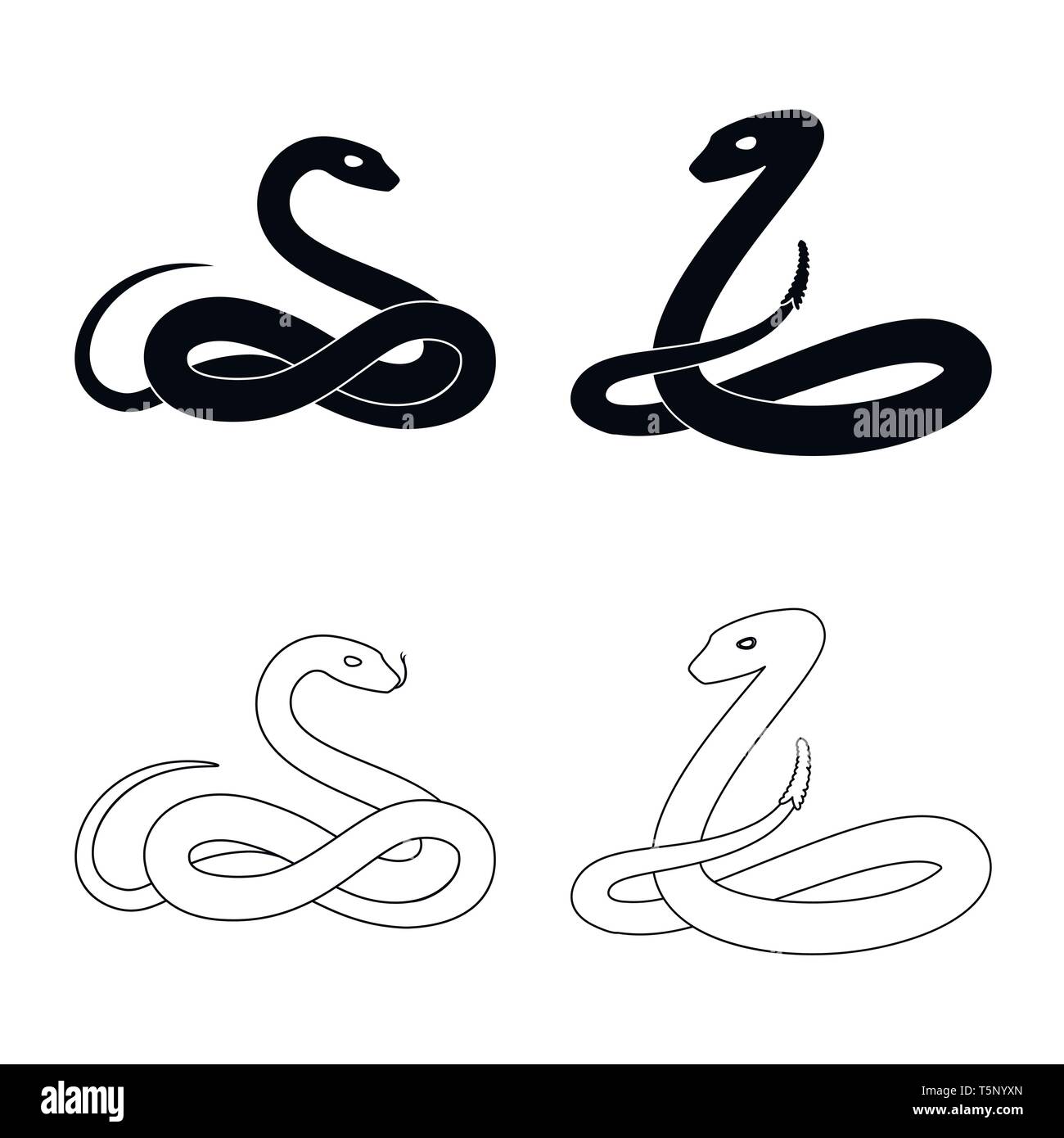 Python Clipart Black And White
