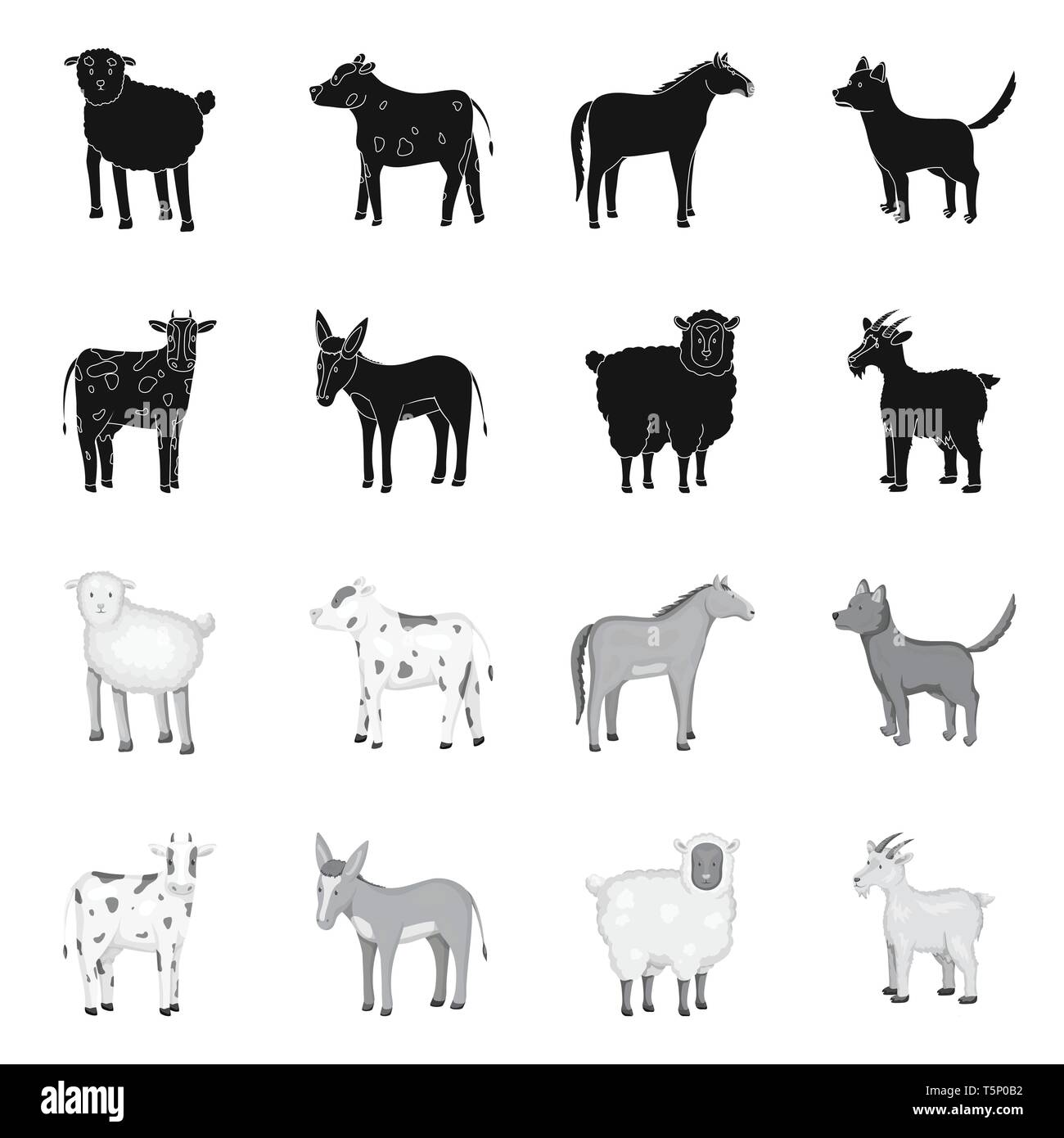 Rearing cattle Stock Vector Images - Alamy