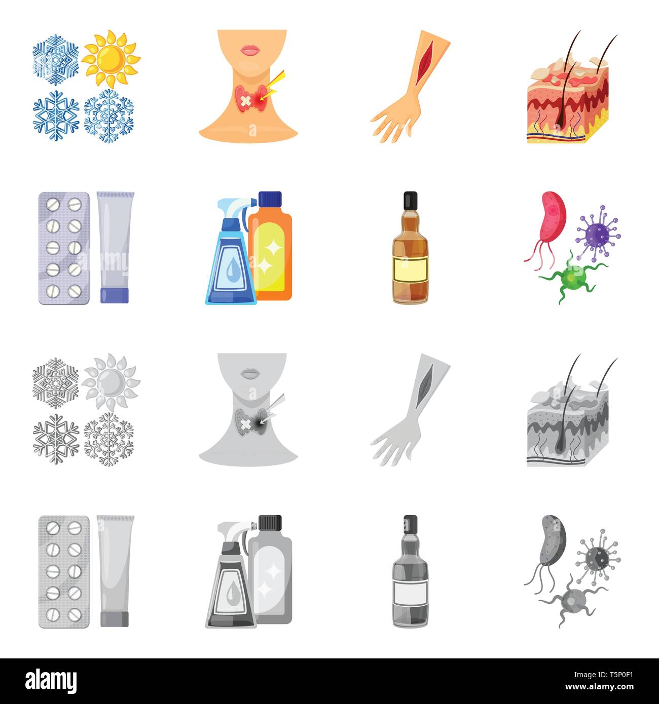 snowflake,endocrine,injury,skin,pill,chemical,bacteria,falling,system ...