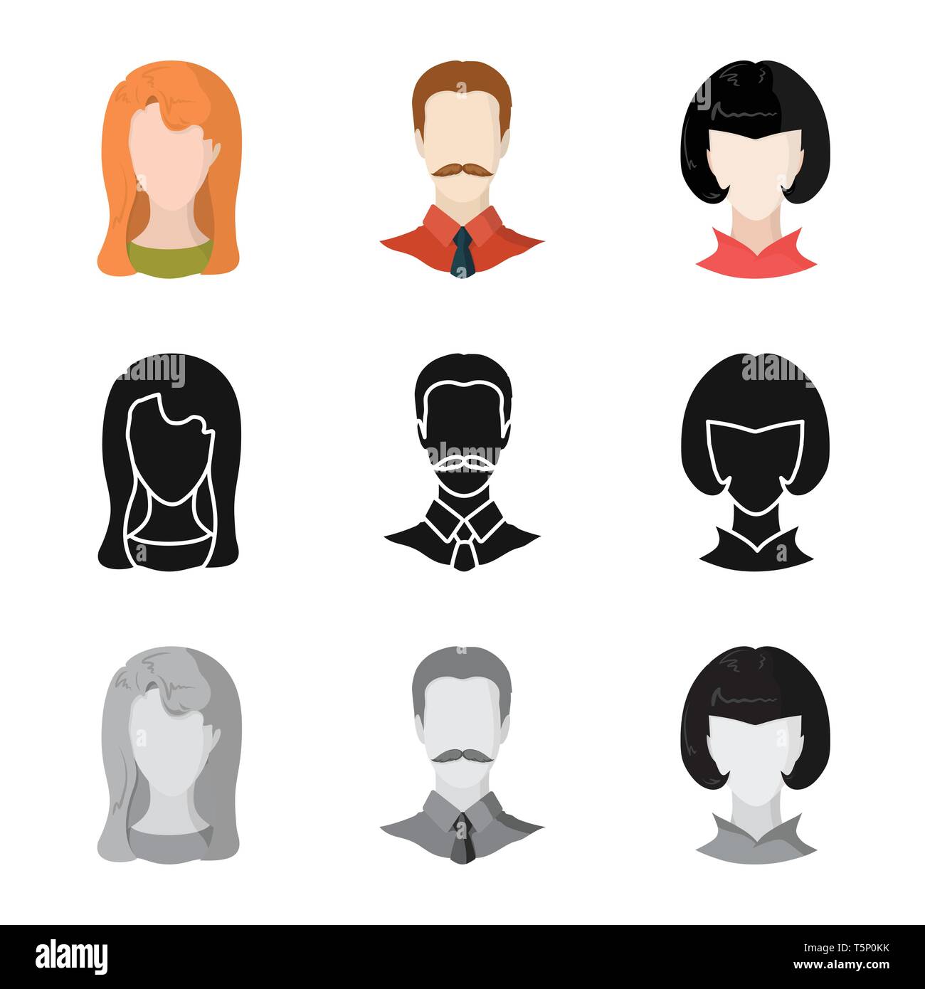 Vector illustration of professional and photo logo. Set of professional ...