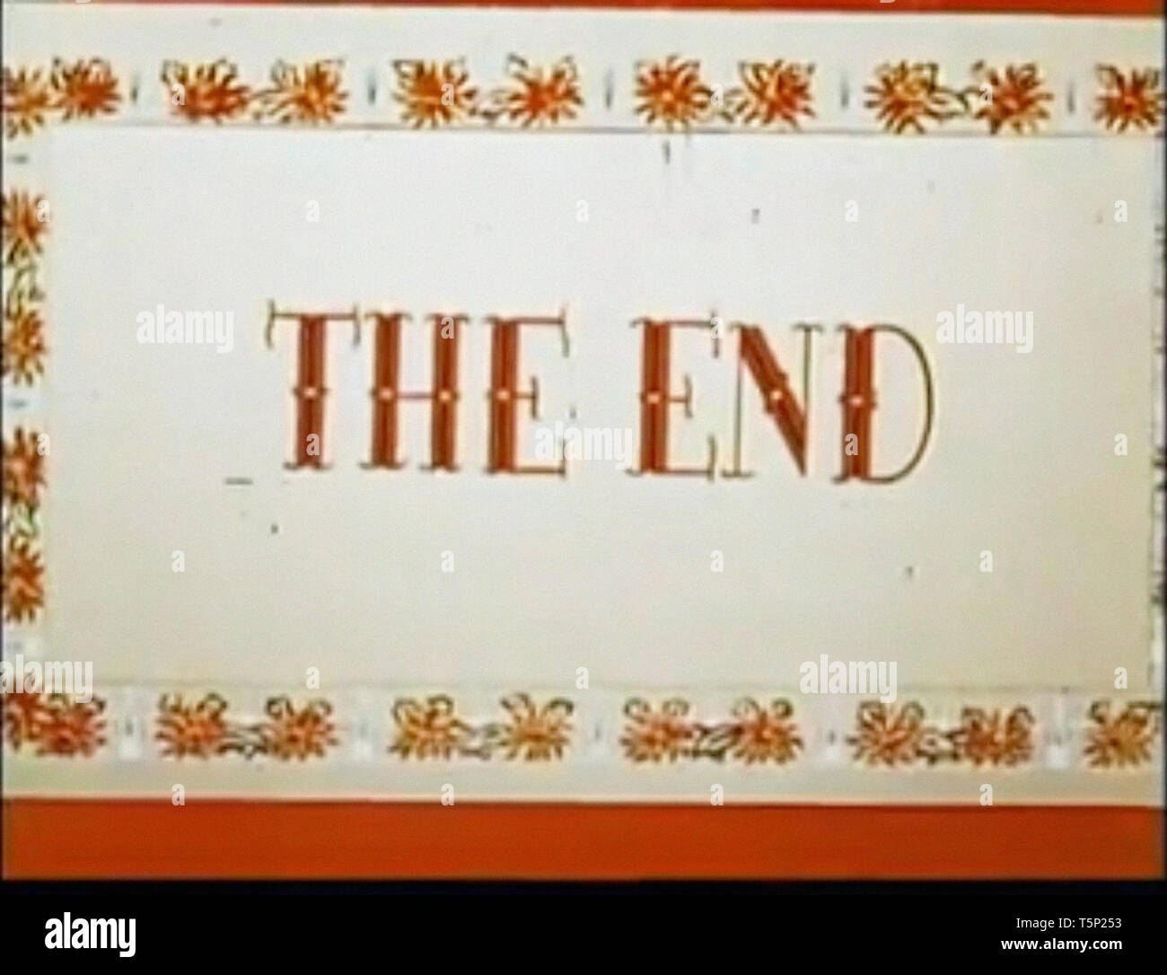 the end text Stock Photo - Alamy