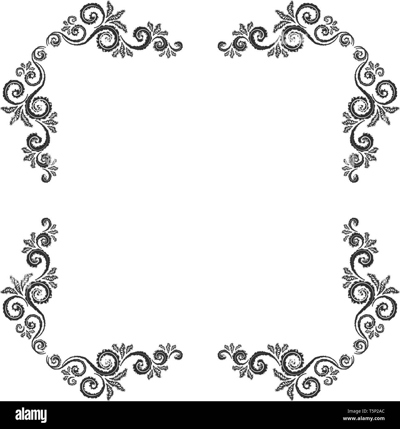 Vintage Ornament Greeting Card, Ornamental Frame Stock Vector Image ...