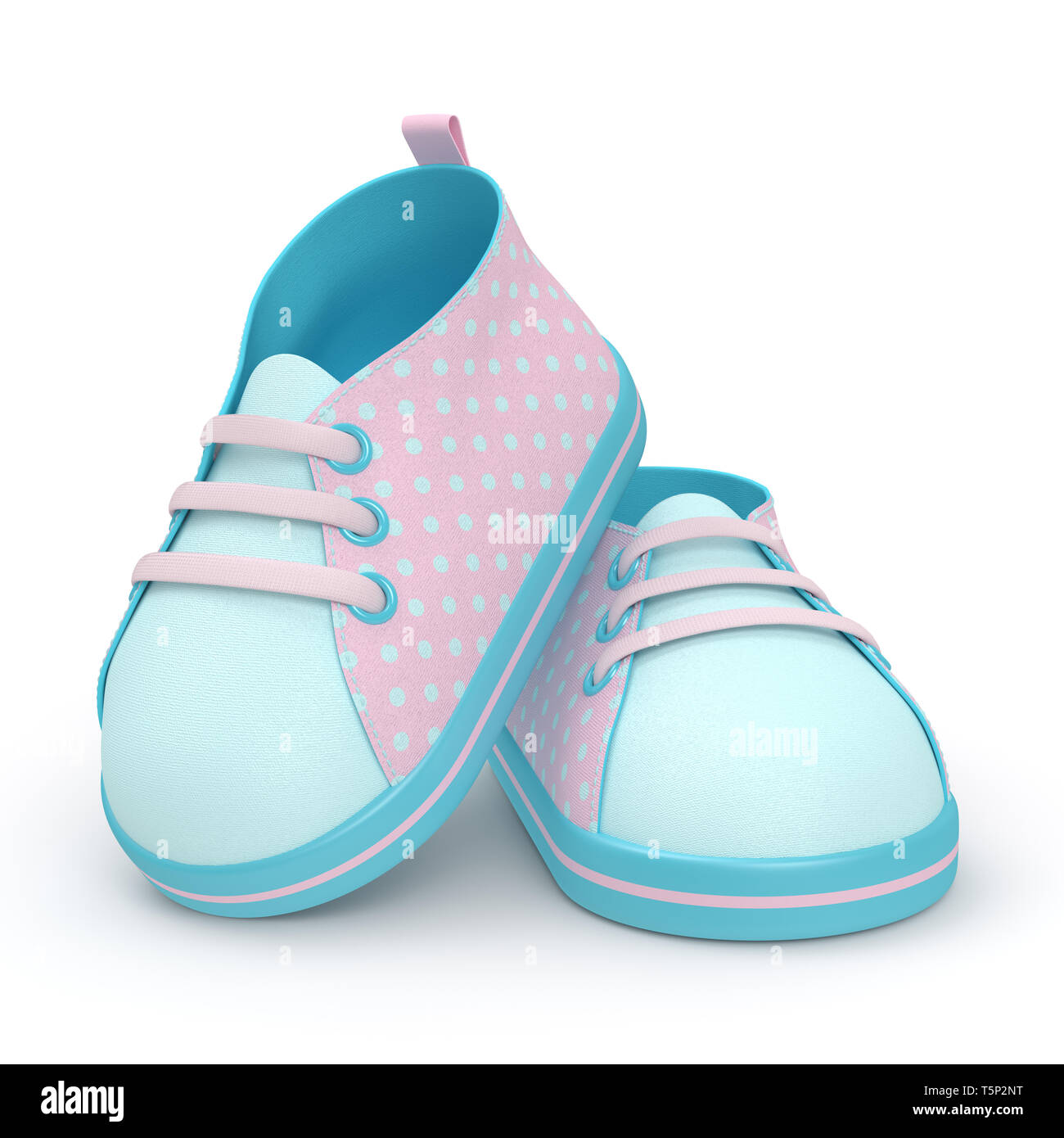 3d render of baby shoes isolated over white background Stock Photo - Alamy