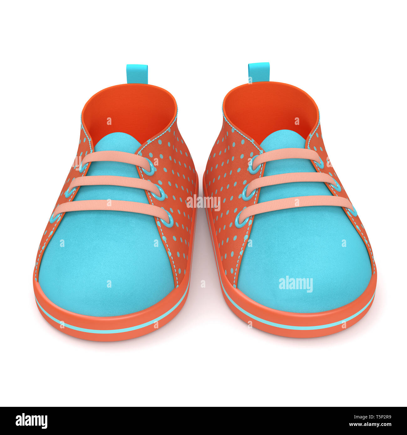 3d render of baby shoes isolated over white background Stock Photo - Alamy