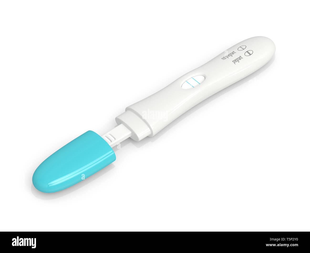3d render of positive pregnancy test isolated over white background ...