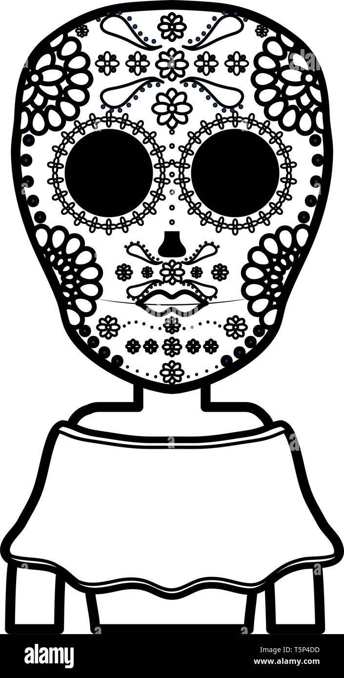 Mexican folk mask Black and White Stock Photos & Images - Alamy