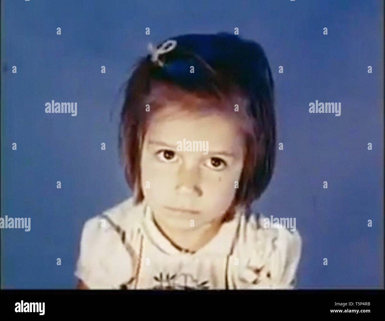 vintage screenshot form a movie of a child / children Stock Photo - Alamy