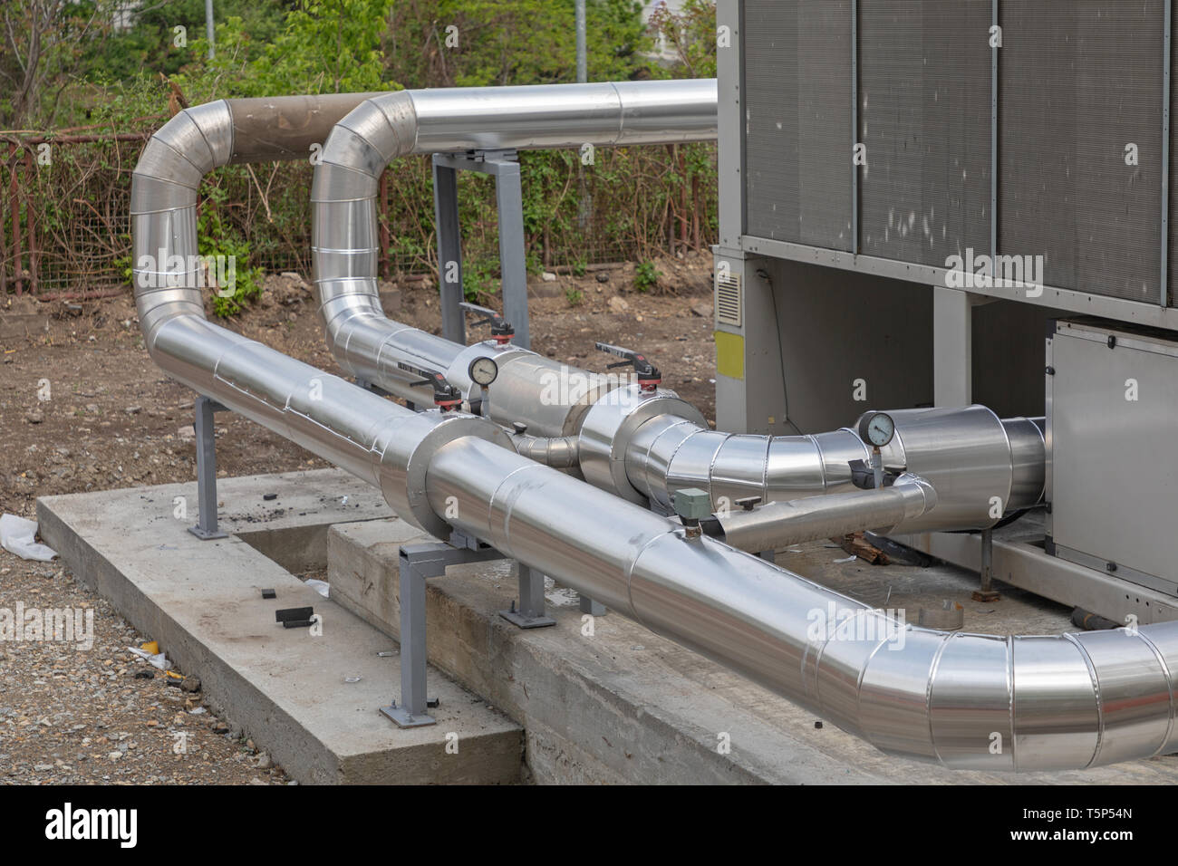 Heating Ventilation and Air Conditioning Hvac Pipes Stock Photo - Alamy