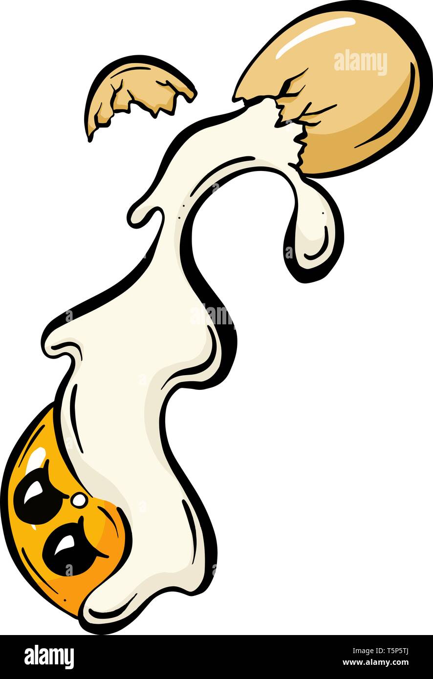 Cartoon Vector Egg and Egg Shell Character Stock Vector Image & Art - Alamy