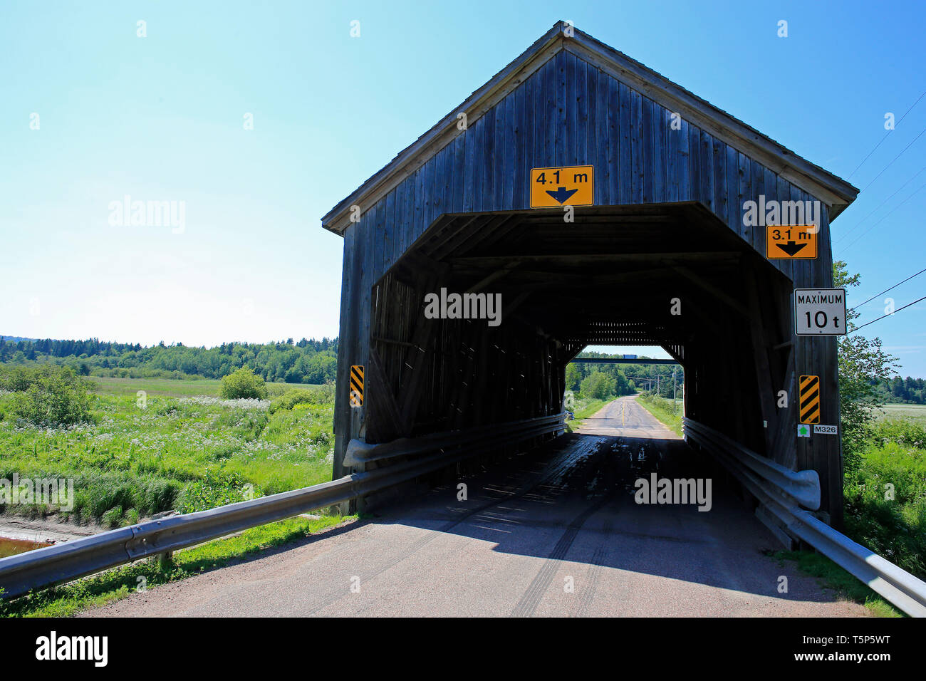 Boudreau covered bridge, Covered bridge; Memramcook; New Brunswick ...