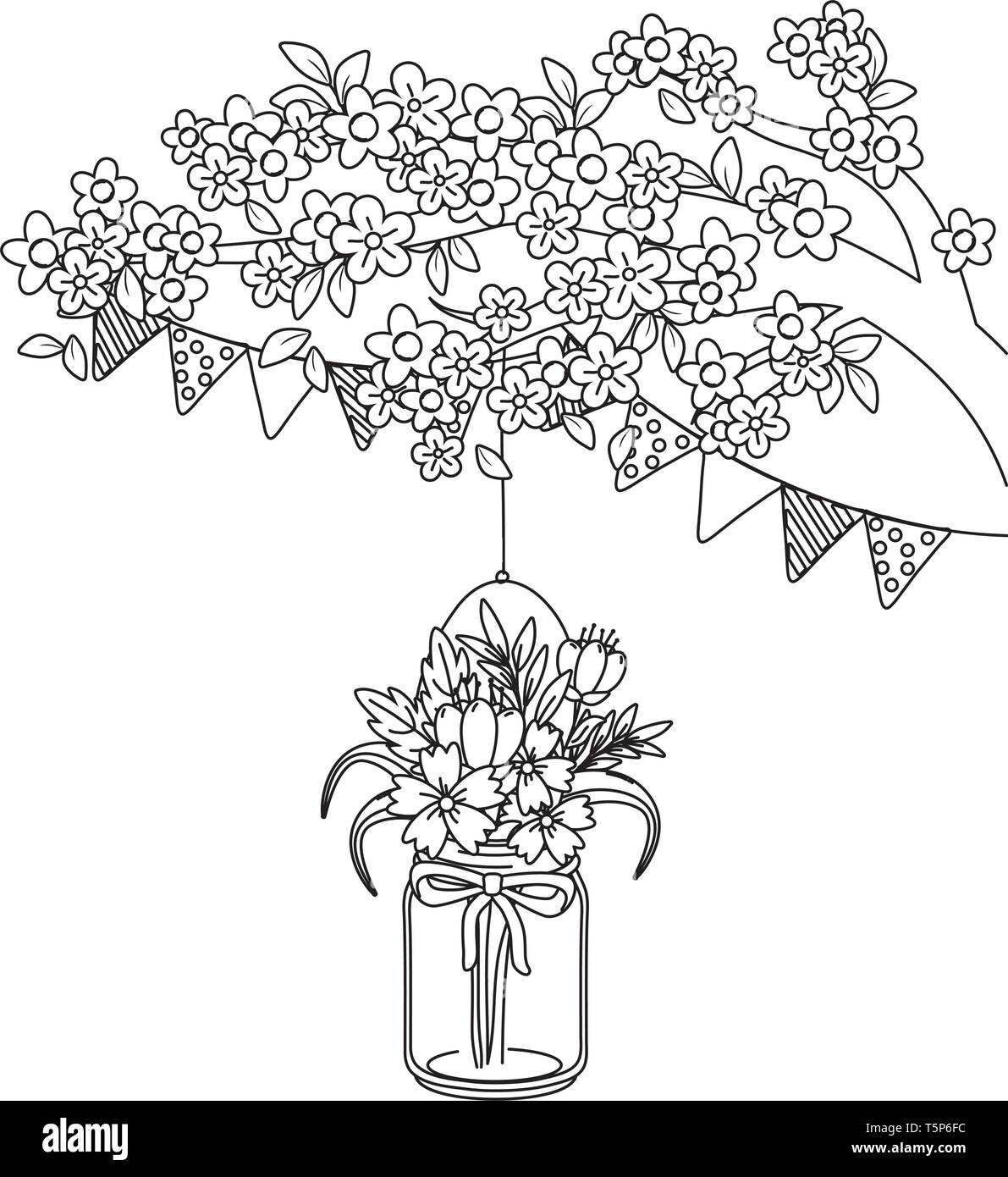 Hanging Mason Jar Graphic