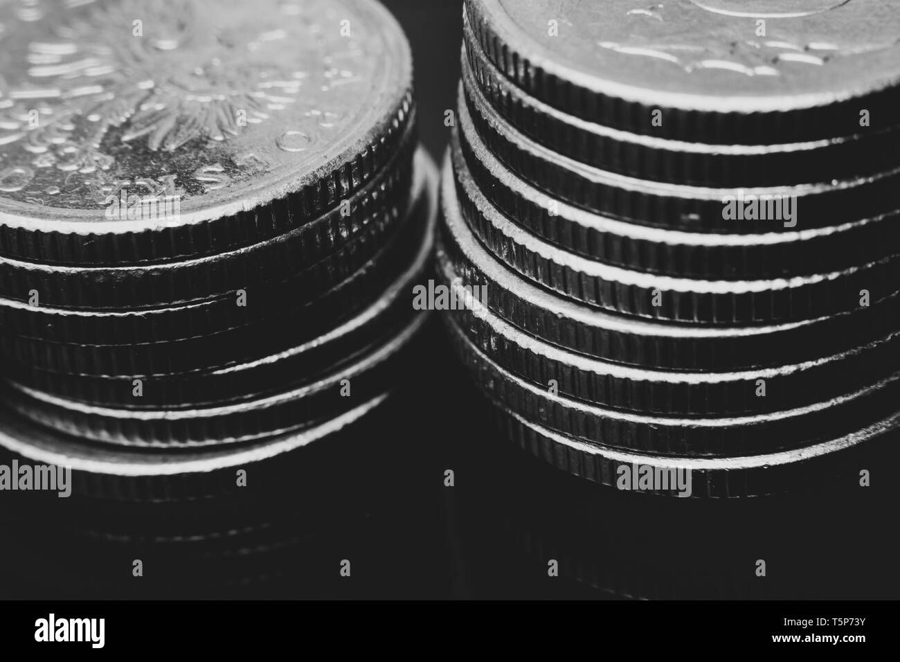 Stack of money Black and White Stock Photos & Images - Alamy
