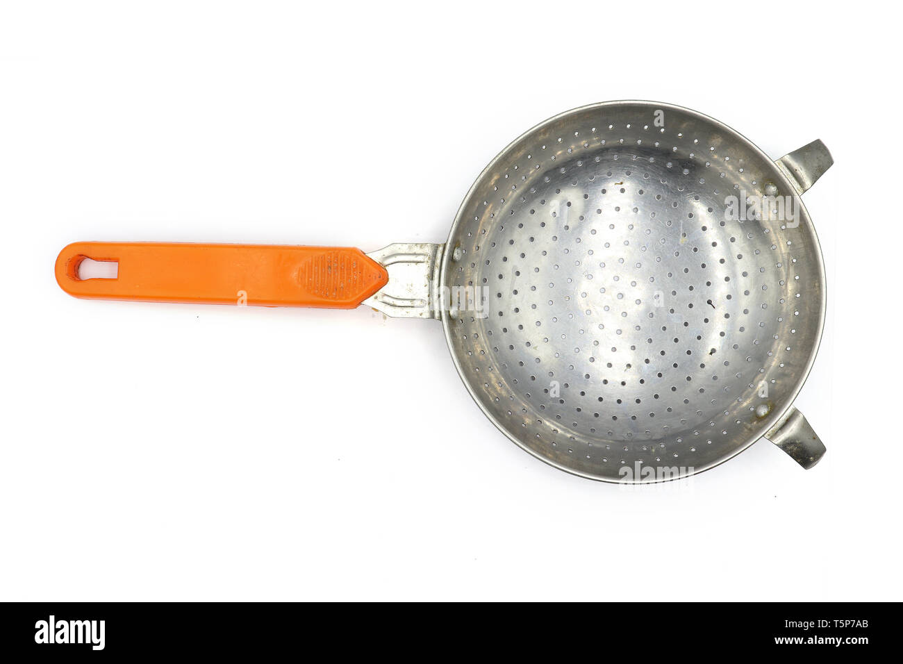 Colander, small colander , old colander , Colander with orange handle ...