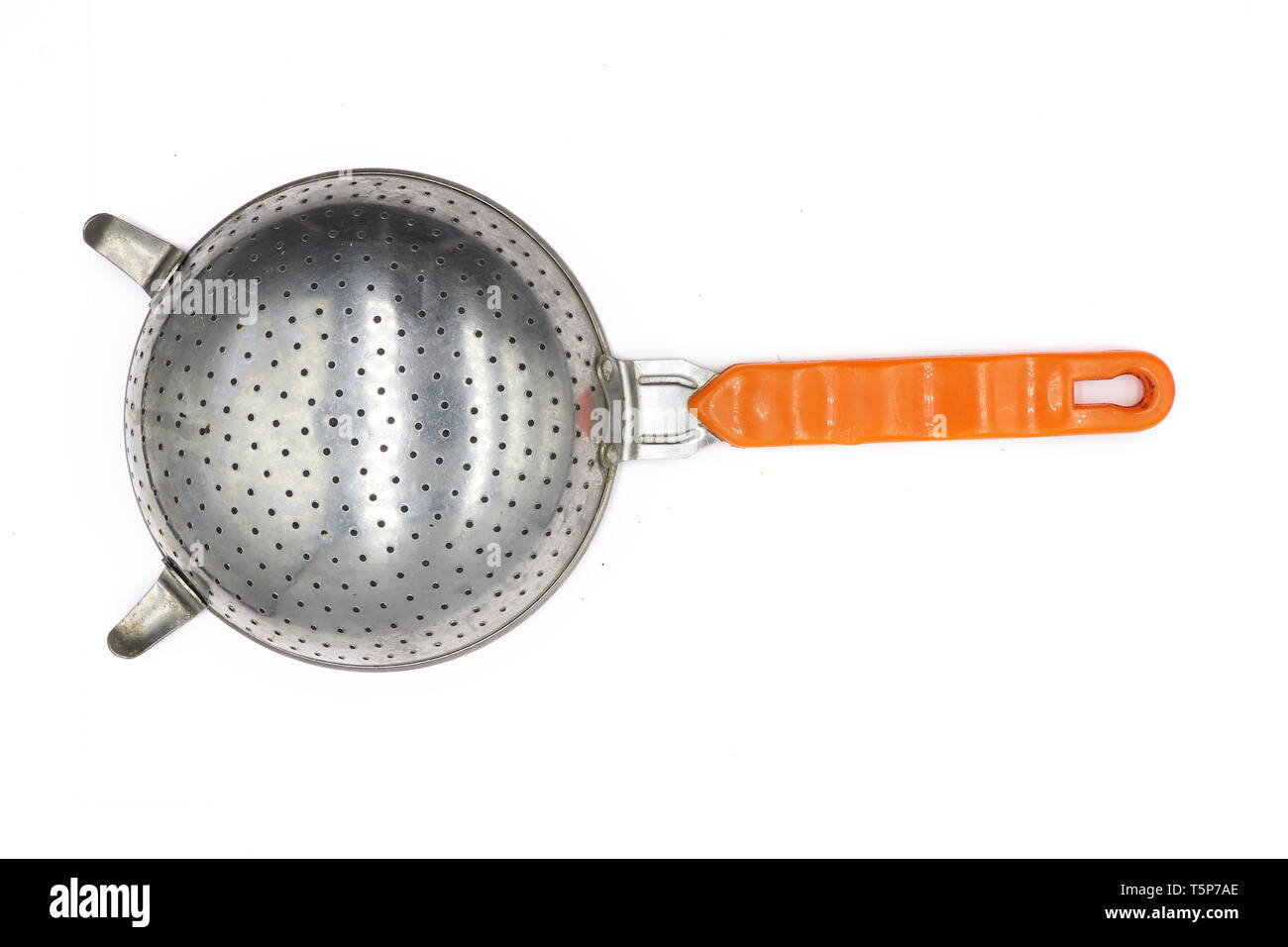 Colander, small colander , old colander , Colander with orange handle ...