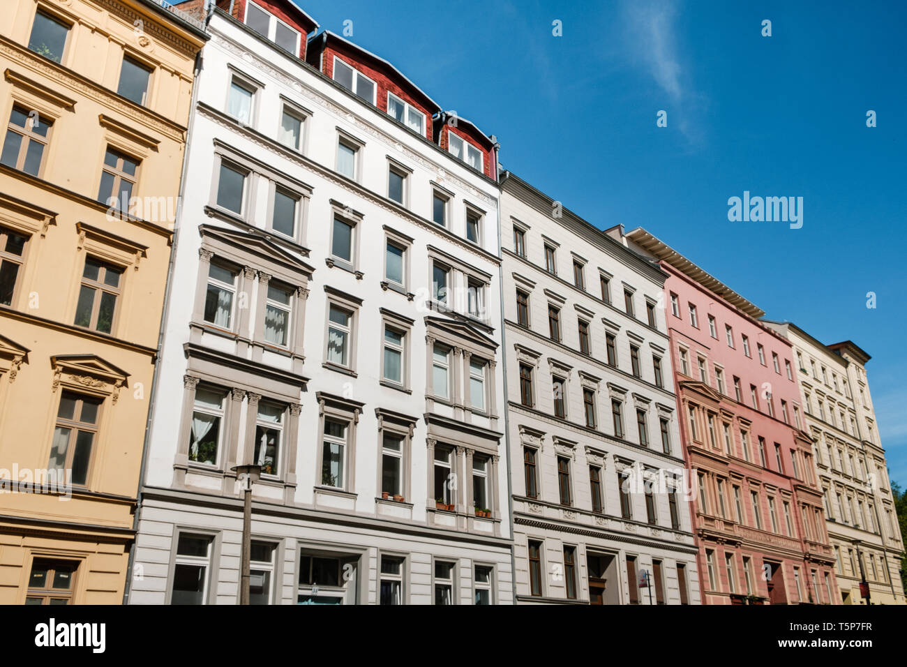 house facade, building exterior - real estate background Stock Photo ...