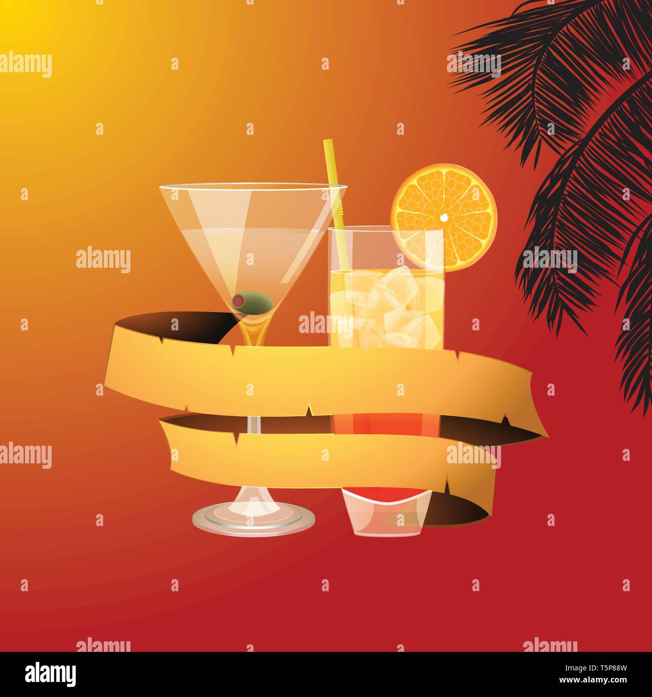Ice cubes drinks cocktails Stock Vector Images - Alamy