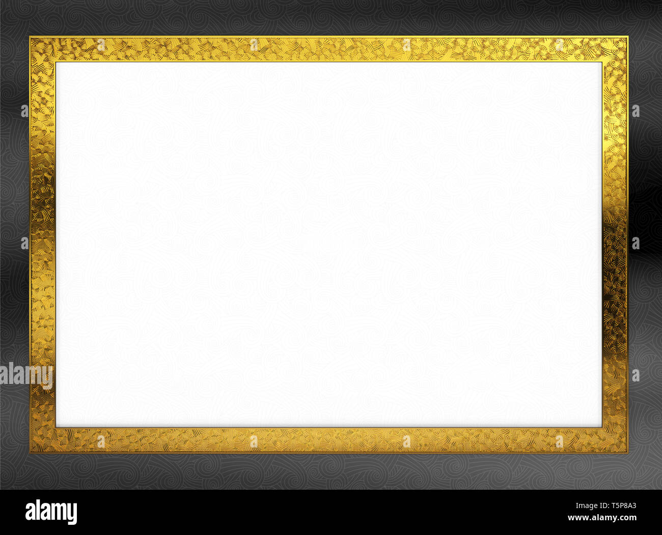 Border with gray abstract geometric background. 3D illustration Stock ...