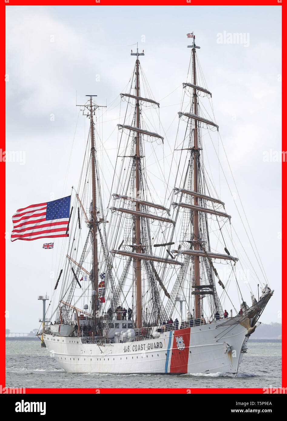 PA Best The United States Coast Guard cutter, USCGC Eagle, arrives in ...