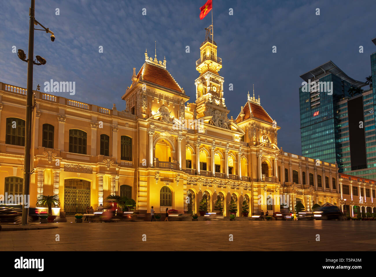 Hotel de Ville (city hall), a neo-baroque styled French styled building ...