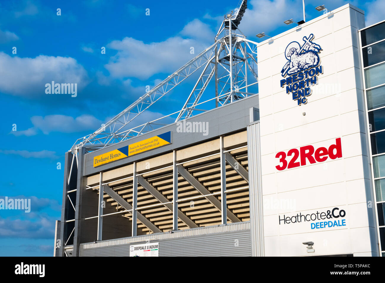 Preston North End, Deepdale stadium football ground Stock Photo - Alamy